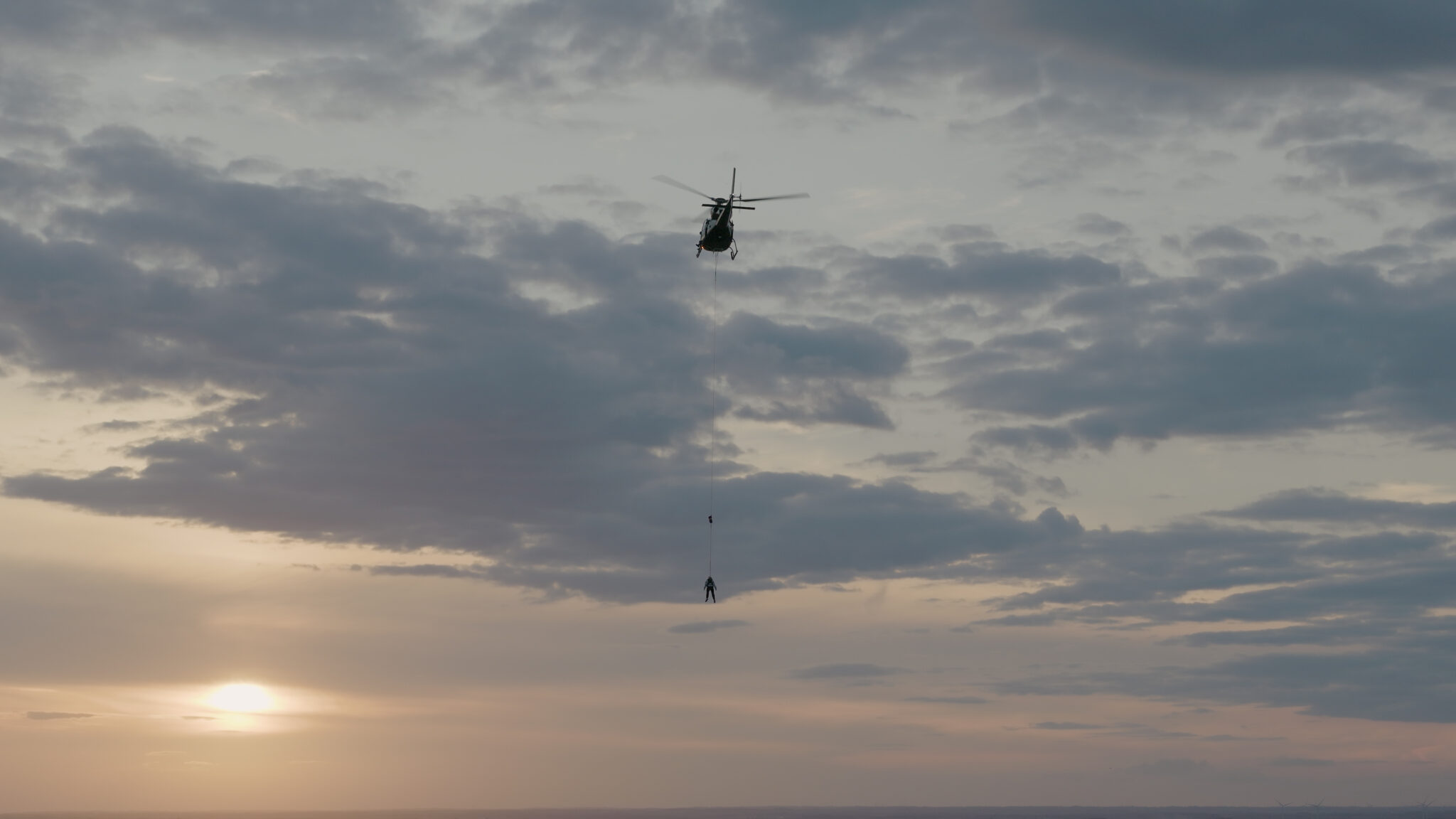Dangling Tom Scott out of a Helicopter | Aerial Stunts